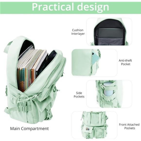 Bags | Backpack Lovely Pastel Rucksack For Teen Girls Light Greenc ...